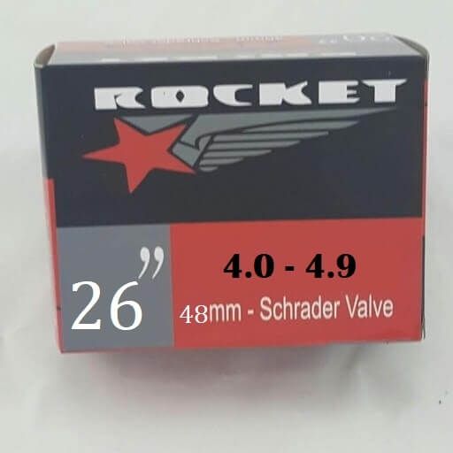 Rocket Tube 26 x 4.0 - 4.90 Schrader Valve – The Electric Bike Company